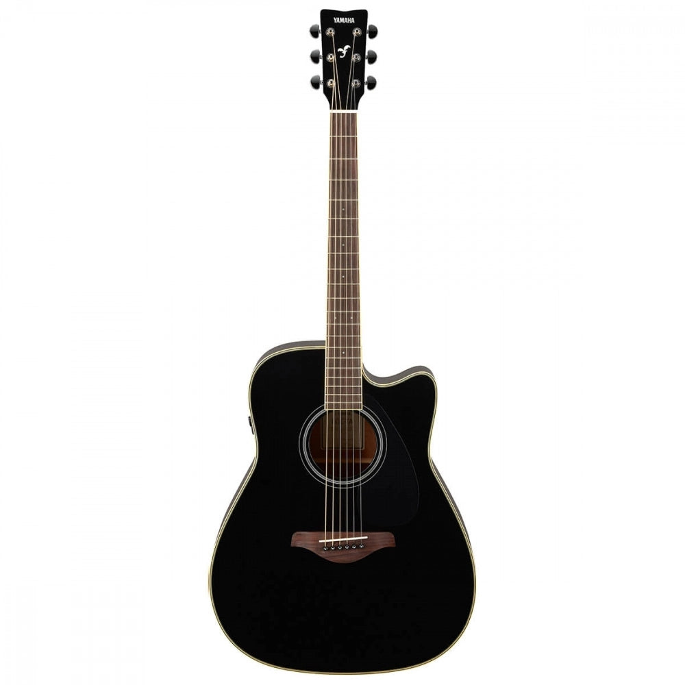 Yamaha FGC-TA Black Trans Acoustic Guitar – All Music Mart