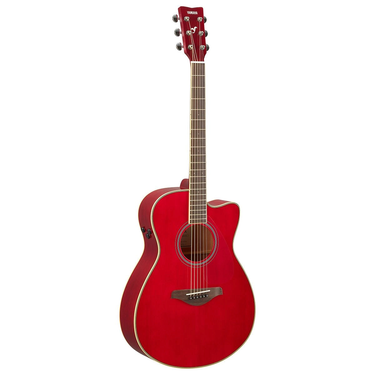 Yamaha FSC-TA Ruby Red Trans Acoustic Guitar – All Music Mart